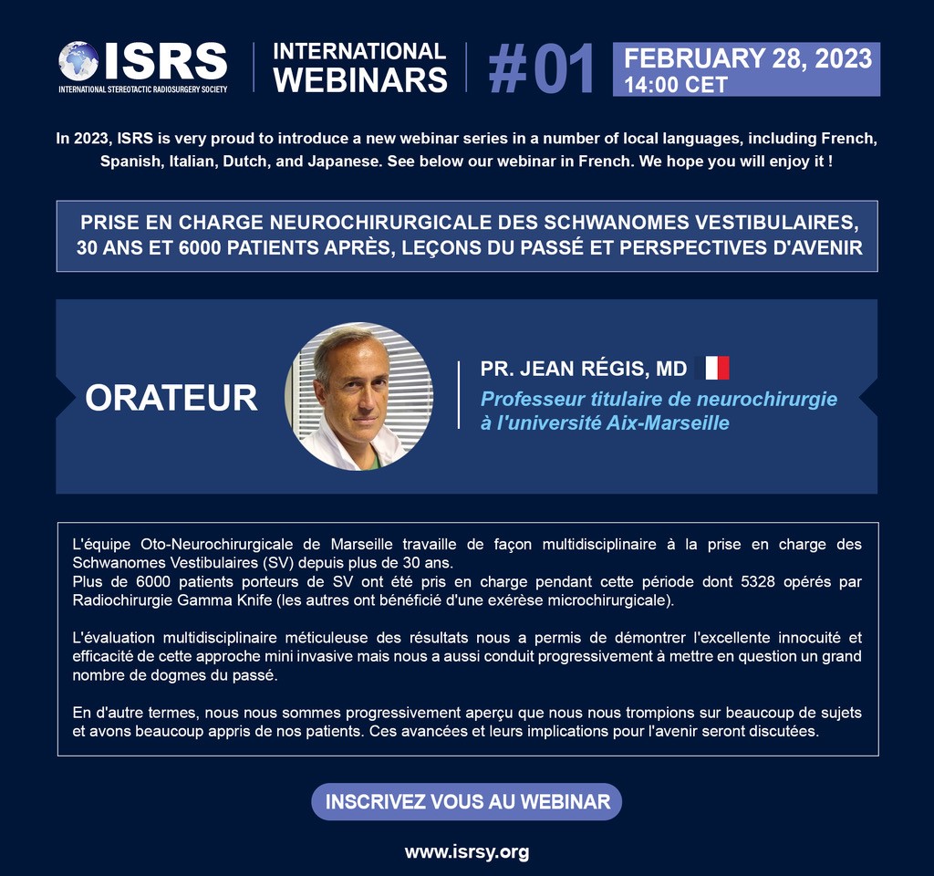 Actualités French Isrs Webinar Dr Jean Regis Société Française